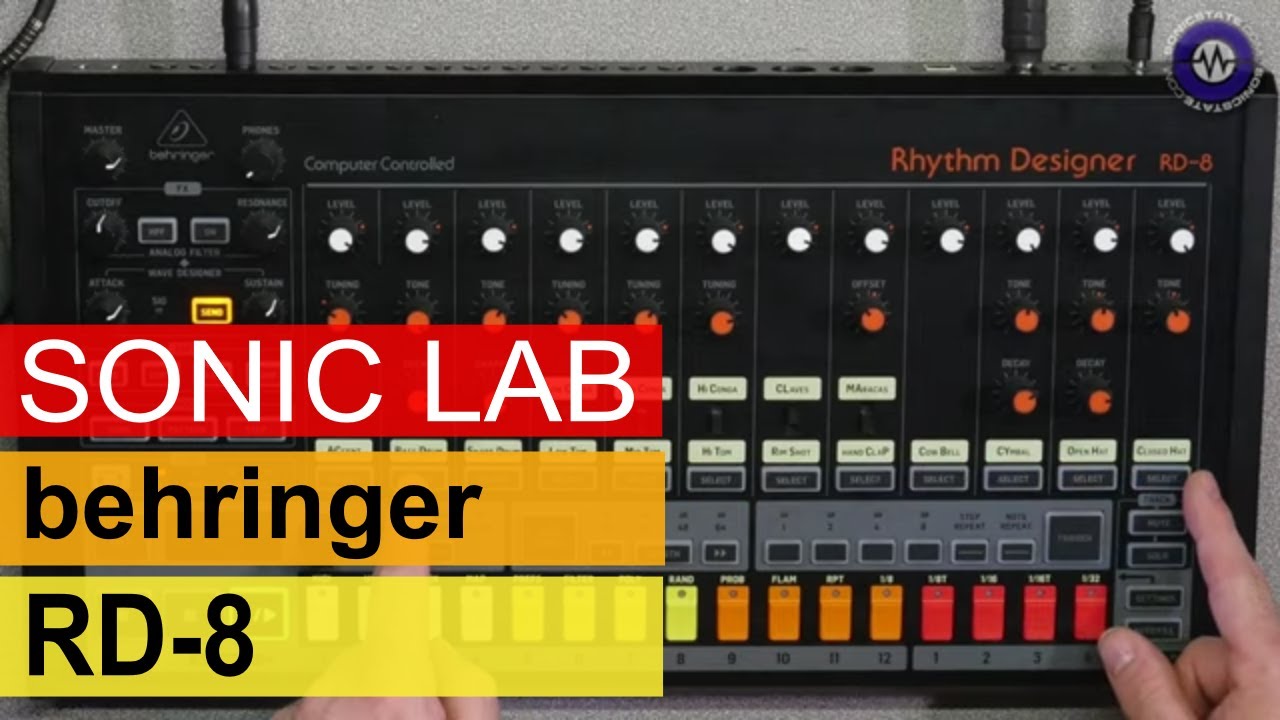 SonicLAB: Behringer RD-8 Drum Machine - First Look - Beat Making Videos