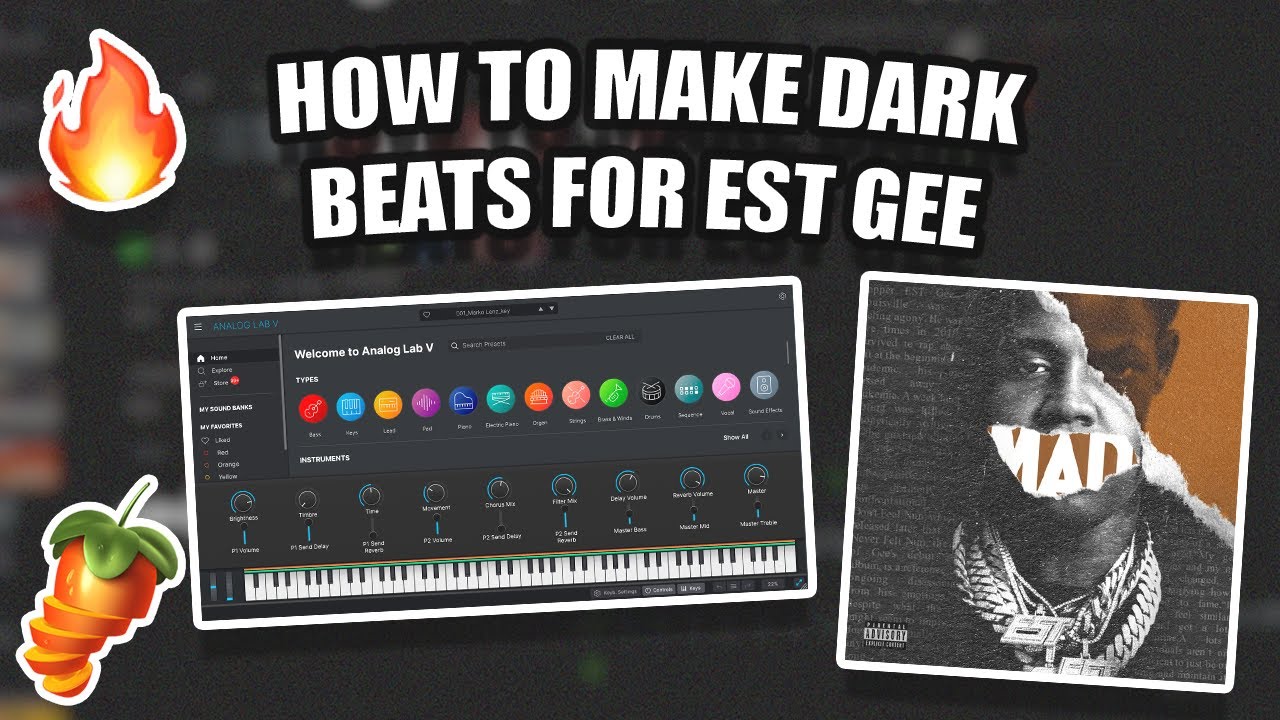 How To Make DARK Beats For EST Gee (MAD) | FL Studio Tutorial - Beat ...