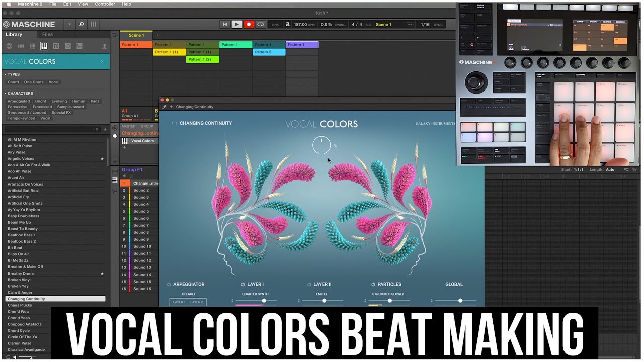 Vocal Colors & Piano Colors Beat Making! (Maschine) - Beat Making Videos