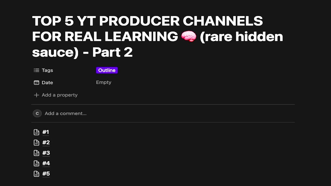 TOP 5 YT PRODUCER CHANNELS FOR REAL LEARNING 🧠 (rare hidden sauce ...